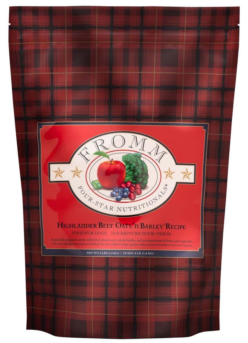 Fromm Four-Star Highlander Beef, Oats, 'n Barley® Recipe Dog Food ...