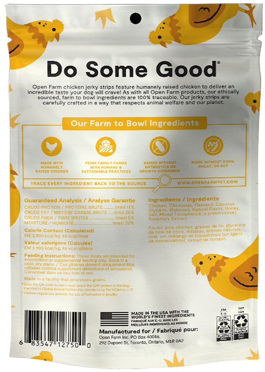 Open Farm Grain-Free Chicken Jerky Strips Dog Treats - Concord, NH ...